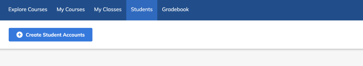 Creating a Single Student Account