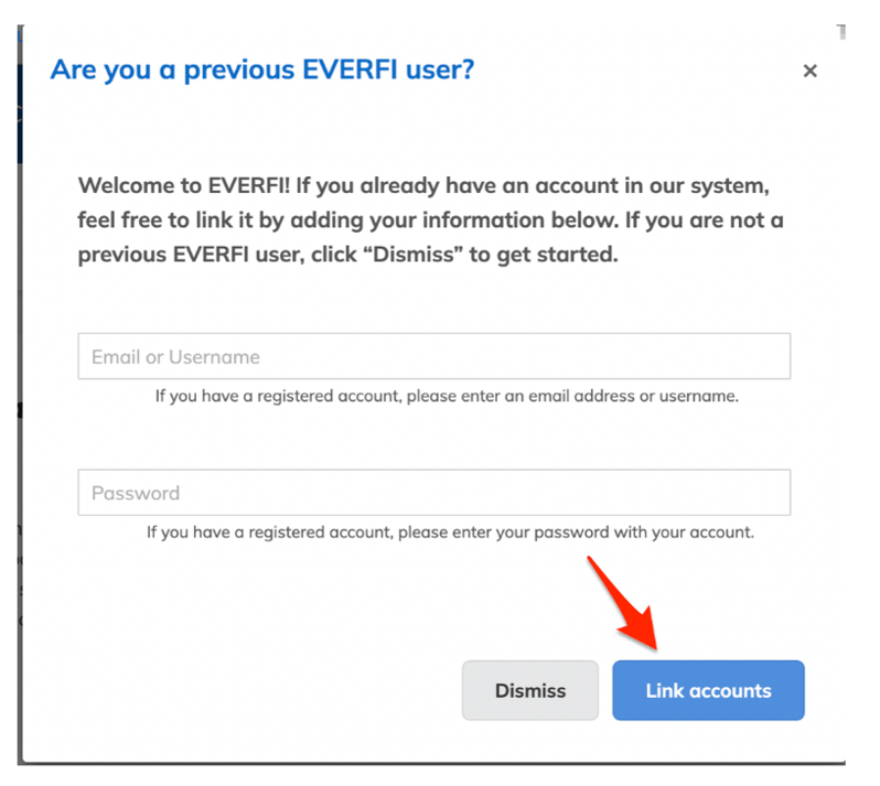 Linking SSO Accounts
